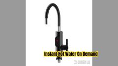 Instant-Heat Kitchen Faucet with LED Display and Cast Aluminum Heater