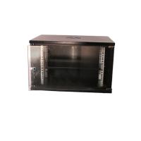China Two Locking Keys 6U Wall Mount Network Rack 19 Inch Computer Rack Small Network Cabinet for sale