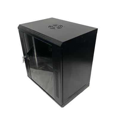 China 12U Wall Mounted Double Section Standard Server Rack Cabinet Two Locking Keys Included for sale