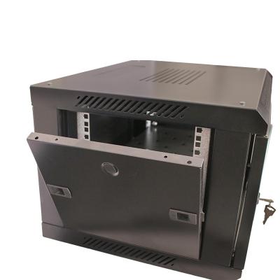 China OEM Server 19inch GCabling Enclosure Telecom Data Wall Box Mini Server Rack with Glass Door for sale