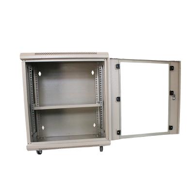 China Double Section Standard Server Rack Cabinet with Hinged Swing Out Wall Mounted Cabinet for sale