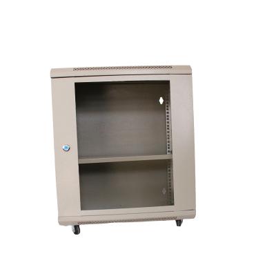 China Double Section Standard Server Rack Cabinet with Hinged Swing Out Wall Mounted Cabinet for sale