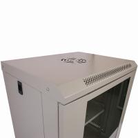 China Double Section Standard Server Rack Cabinet with Hinged Swing Out Wall Mounted Cabinet for sale