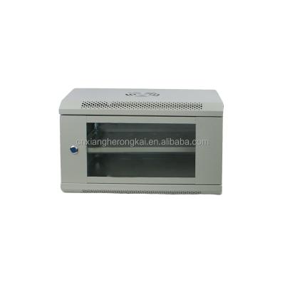 China Effortlessly Install 6u Wall Mounted Standard Server Rack Cabinet with Two Locking Keys for sale