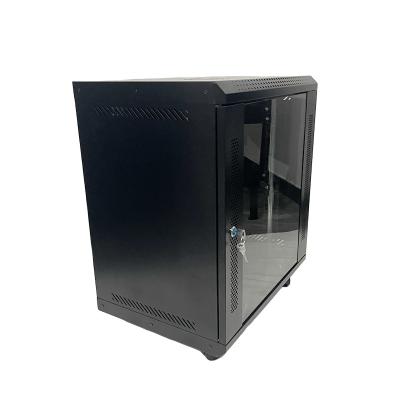 China Server Room 12U Standard Server Rack Cabinet Metal Network Cabinet Wall Mount 530*400*600 for sale