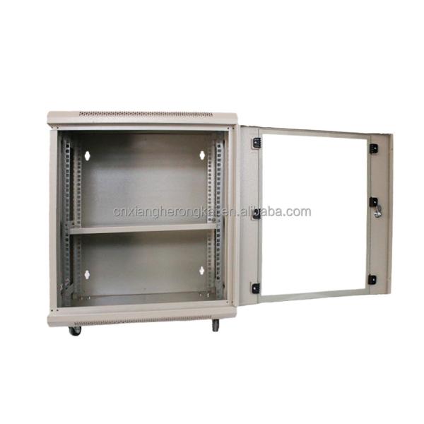 Quality Custom Home Server Cabinet Small Assemble 12U Network Wall Rack with Two Locking Keys for sale
