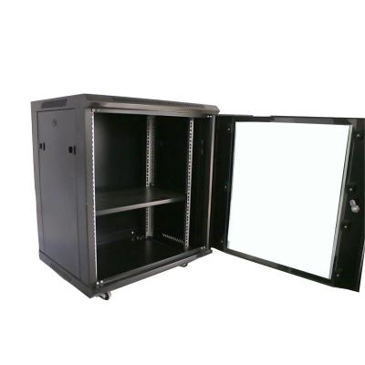 China Professionele 19 inch Wand Montage Kas Netwerk Switch 12U Rack Netwerk Server met korting Te koop