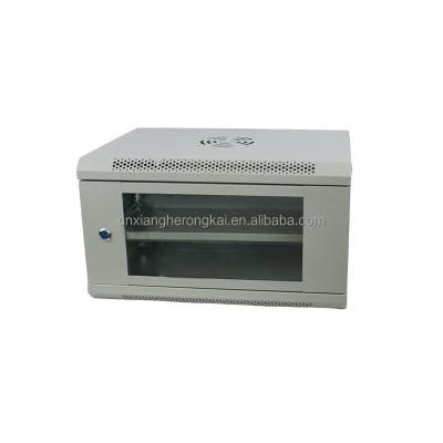中国 オーダーメイドネットワークキャビネット 6U ブラック サーバー・ラック キャビネット 冷式鋼材 販売のため