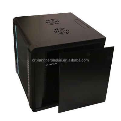 China 12u Communicatieapparatuur Server Rack met vergrendelbare datacabine Private Mold Ja Te koop
