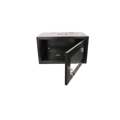 China Wall Mounted Metal Network Cabinet Server Center System Server Rack 300*530*350mm Black for sale