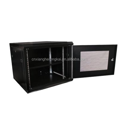 Cina 6u 9u 12u Data Network Cabinet Standard Server Rack Cabinet con acciaio laminato a freddo in vendita