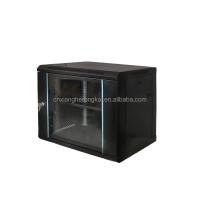 China Wall-Mounted 9U Network Cabinet OEM Server and Double Section with Two Locking Keys for sale
