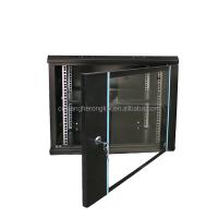 China Wall-Mounted 9U Network Cabinet OEM Server and Double Section with Two Locking Keys for sale