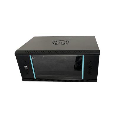 China Kabinet standaard ander standaard server rack kast 4RU 6RU met gehard glas deur Te koop
