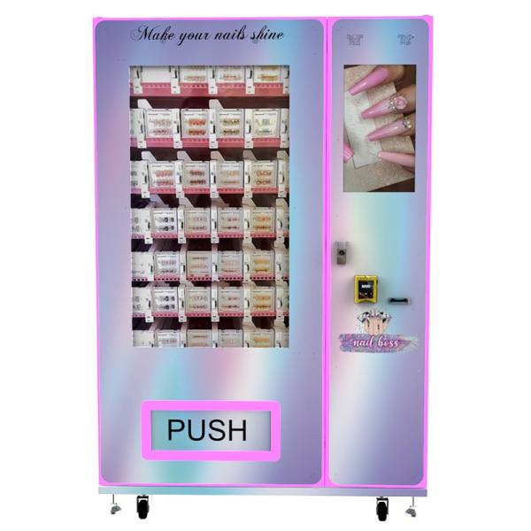 Quality 24-hours Beauty Pink Makeup Vending Machine Coin/QR Code/Token Payment System for sale