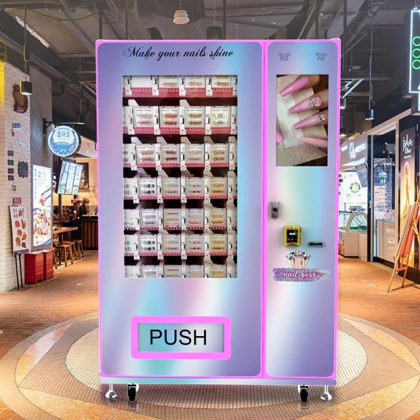 Quality 24-hours Beauty Pink Makeup Vending Machine Coin/QR Code/Token Payment System for sale