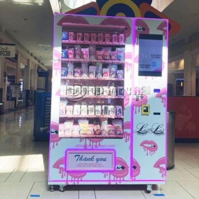 China Zhongda Customize Design Vending Machines Makeup Tool Lashes Hair Bundle Vending Machine for sale