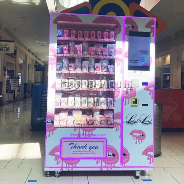 Quality Zhongda Customize Design Vending Machines Makeup Tool Lashes Hair Bundle Vending Machine for sale