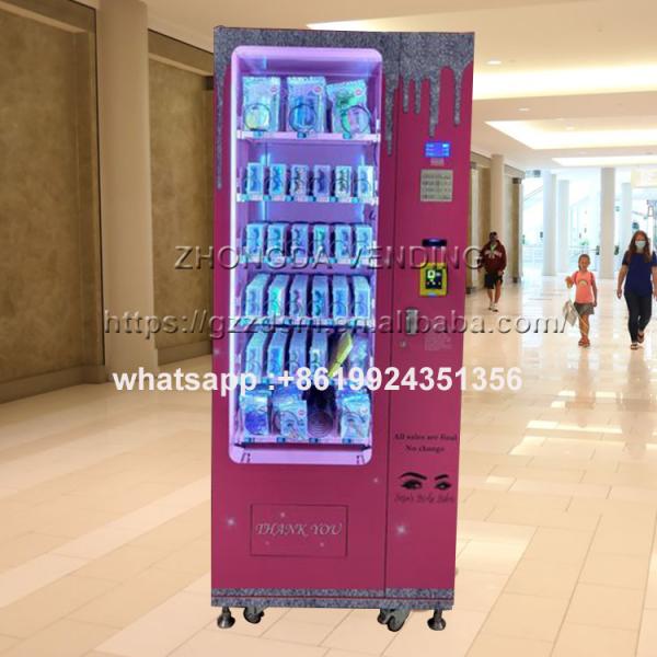 Quality Zhongda Customized Wrap Small Snack and Lash Vending Machine with Credit Card for sale