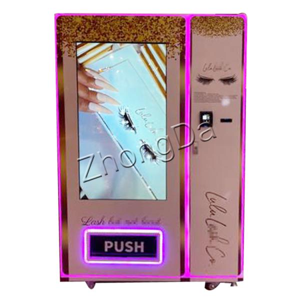 Quality Zhongda Smart Custom 49 Inch Touch Screen Make up Vending Machine Hair Extension Wigs Vending Machine Video Booth for sale