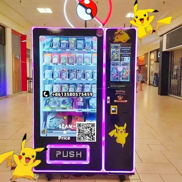 Quality Europe 24 7 Smart Trading Card Vending Machine with Advanced QR Code Payment Systems for Anime and TCG Enthusiasts for sale