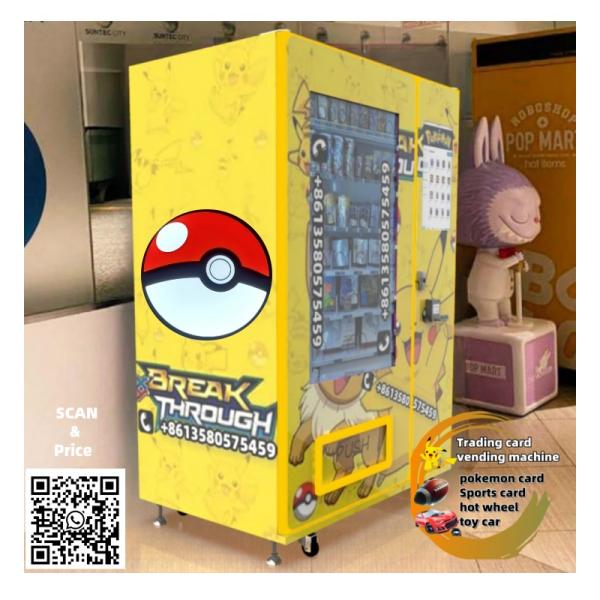 Quality Manufacturer Convenient Store Customization Vending Machines for Toy Themed Center TCG Card Full Art Card Vending Machine for sale