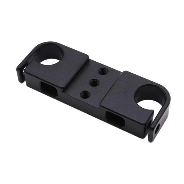 Quality Custom CNC Milled Black Anodized Aluminum CNC Machining With Threaded Holes for sale