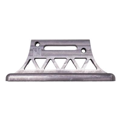 China Custom CNC Machined Titanium CNC Milling With Arched Edge Triangular Cutouts Threaded Holes for sale