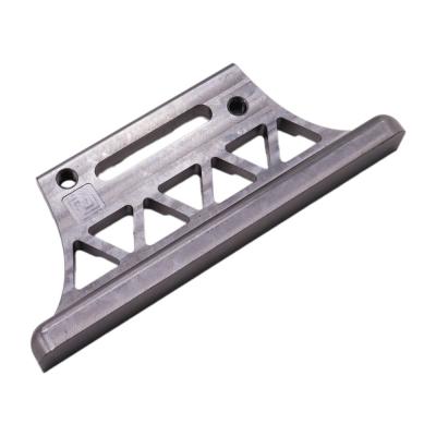 China Custom CNC Machined Titanium CNC Milling With Arched Edge Triangular Cutouts Threaded Holes for sale