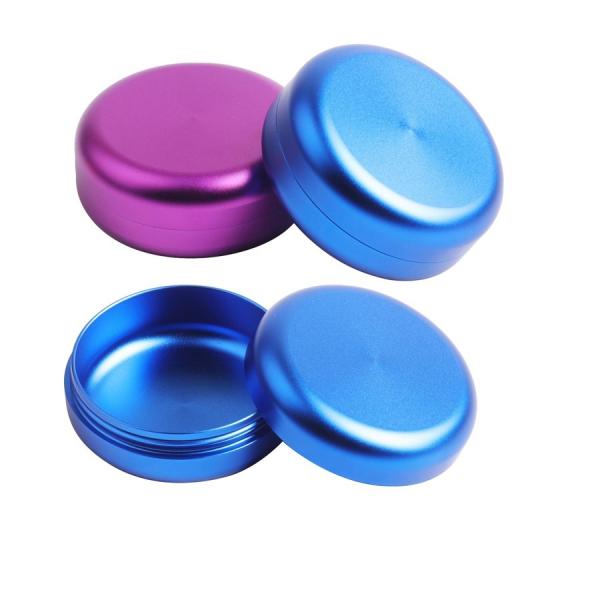 Quality Anodized Round Aluminum CNC Milling Container With Lid Precision Machined Two Part Storage Box for sale