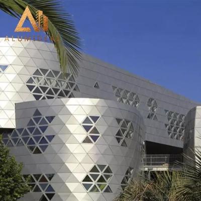 China Aluminum Perforated Exterior Metal Cladding Solid Panels for sale