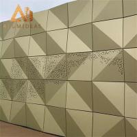 China Aluminum 3D perforation facade panels for sale
