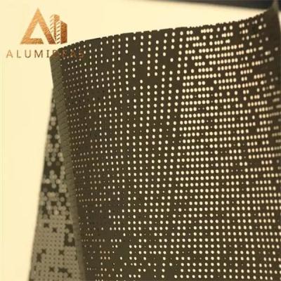 Corrugated perforated aluminum cladding
