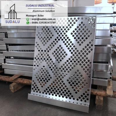 SUDALU 30mm, 50mm diameter Aluminum Perforated Panel for Curtain Wall PDF Aluminum Curvel Sheets