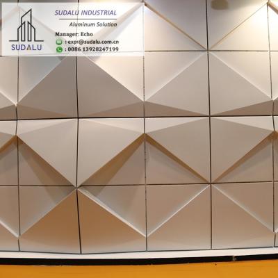 China SUDALU Customized 3D Interior Aluminium Panels Building Facade Decorative Panel for sale