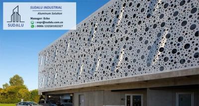 China SUDALU RAL Colors Laser Cutting Panels Outdoor Aluminum Facade Cladding Wall Panel for sale