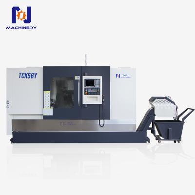 China High Precision Metal CNC Lathe Machine TCK56Y Slant Bed Fanuc System Torno CNC For Metal for sale