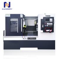 Quality TCK50 Small CNC Lathe Machine Light Duty Slant Bed Turning And Milling Center for sale