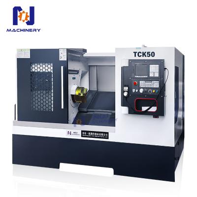 China TCK50 TCK56 High Precision Automatic CNC Lathe 2-Axis Metal Slant Bed Lathe with GSK System for sale
