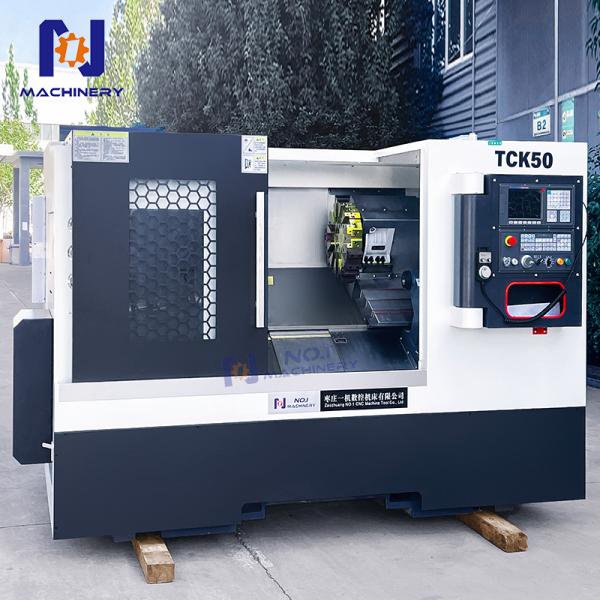 Quality TCK50 Small CNC Lathe Machine Light Duty Slant Bed Turning And Milling Center for sale