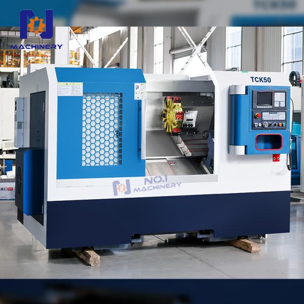 Quality TCK50A Slant Bed CNC Lathe Machine With Light Duty Turning And Milling Function for sale