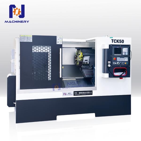 Quality TCK50 High Accuracy Medium Duty Slant Bed CNC Lathe Machine for Metal Turning for sale