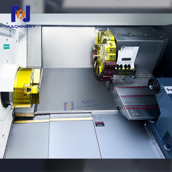 Quality TCK50 High Accuracy Medium Duty Slant Bed CNC Lathe Machine for Metal Turning for sale