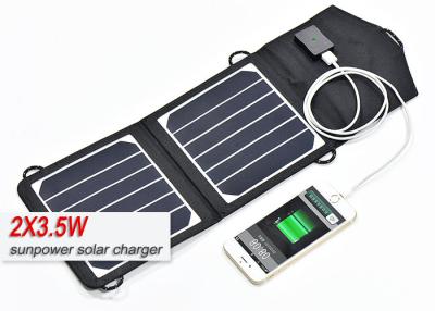 China 2 X 3.5 W Portable Solar Panel Usb Charger , 12 Volt Solar Panels For Camping for sale