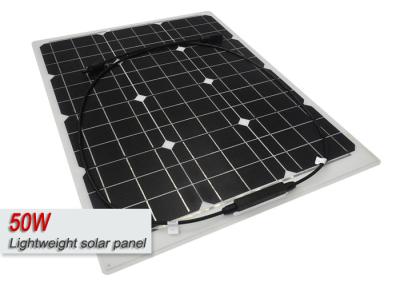 China High Efficiency Lightweight Solar Panels / 50 Watt Flexible Solar Panel for sale