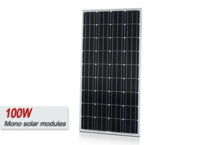 China Photovoltaic 100w Mono Solar Panels , Monocrystalline Silicon Solar Cells for sale
