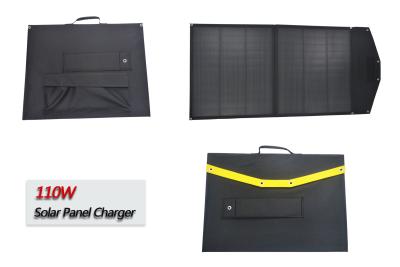 China Folding Portable Solar Panel Charger , 2x55w Sungold Solar Panel Camping Charger for sale