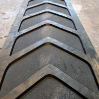 China Close-V Chevron Shape Herring-Bone Pattern Rubber Conveyor Belt for sale