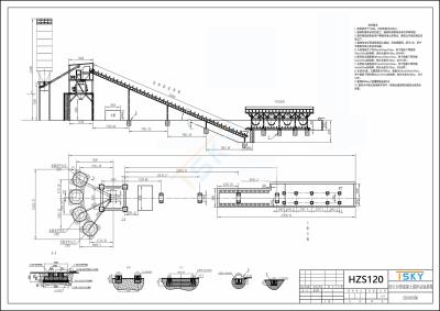Cina Pianta concreta stazionaria HZS120 in vendita