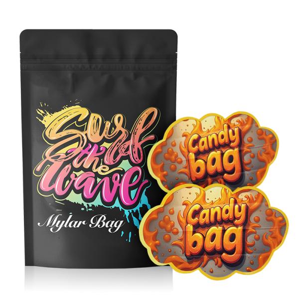 Quality Customizable Colour Plain Stand up Pouches Multiple Colors Graffiti Patterns Durable Custom Printed Mylar Bags for sale